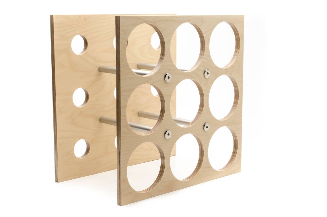 Modern/contemporary Square Tabletop Wine Rack/wine Storage - Etsy