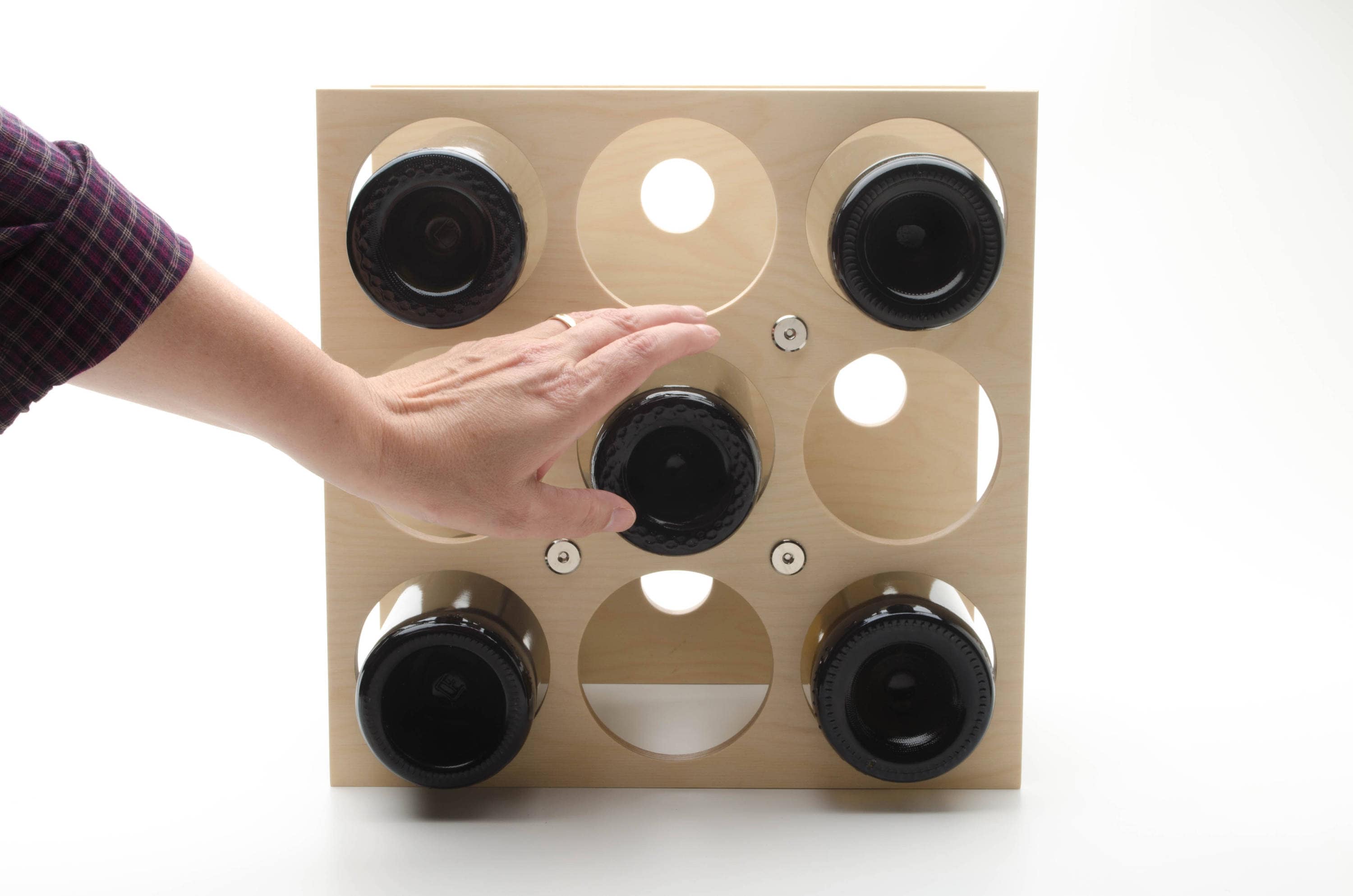 Modern/contemporary Square Tabletop Wine Rack/wine Storage - Etsy