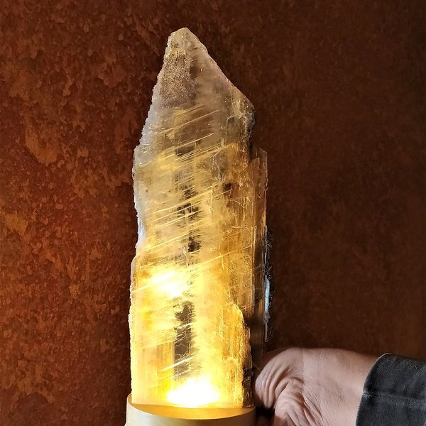 Selenite Lamp - Etsy