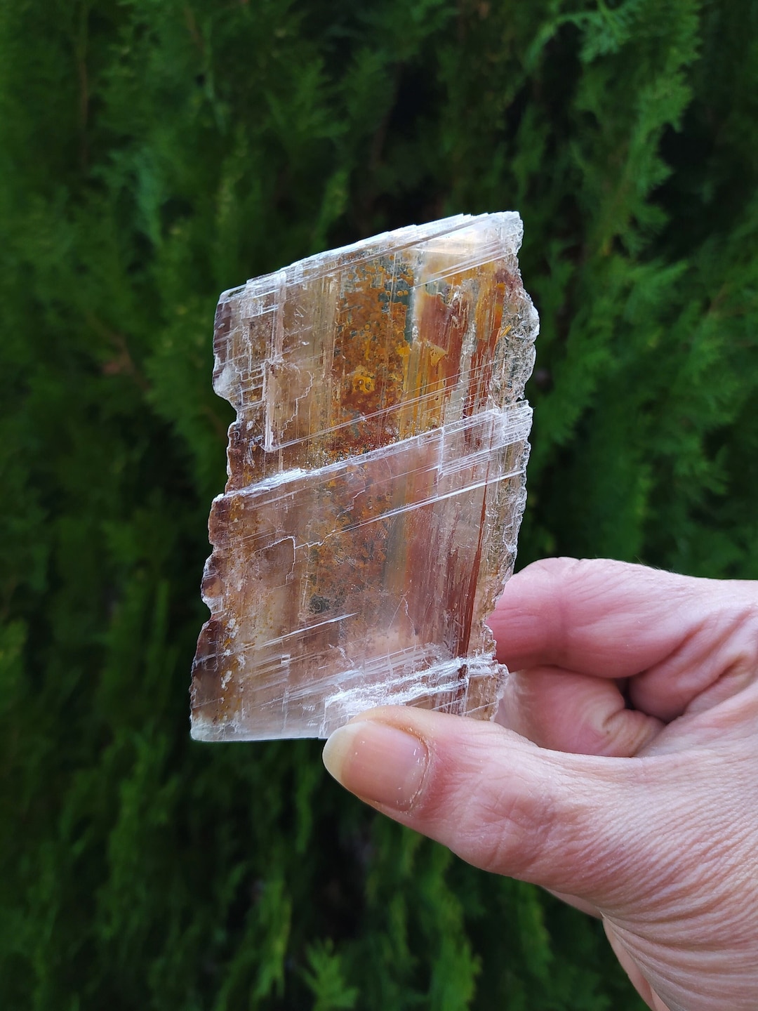 Selenite Crystal Greek Rare Mineral, Yellow Gifts, Raw Stone ,healing ...