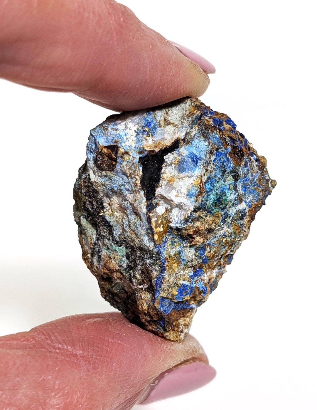 Greek Linarite A Rare Specimen, Greek Mineral, Raw Crystals, Linarite ...