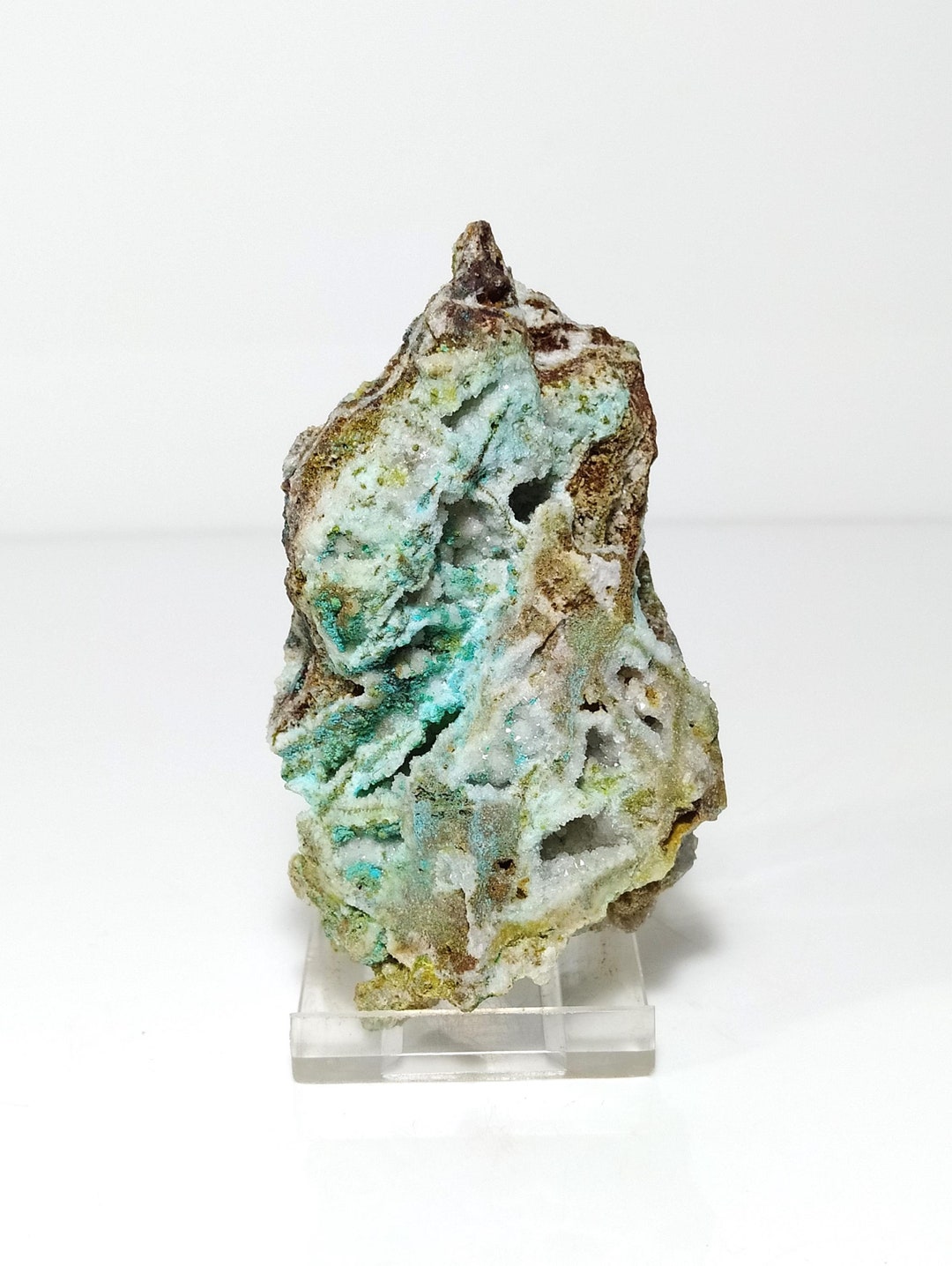 Conichalcite With Quartz, Rare Specimen, Greek Mineral,green Gifts, Raw ...