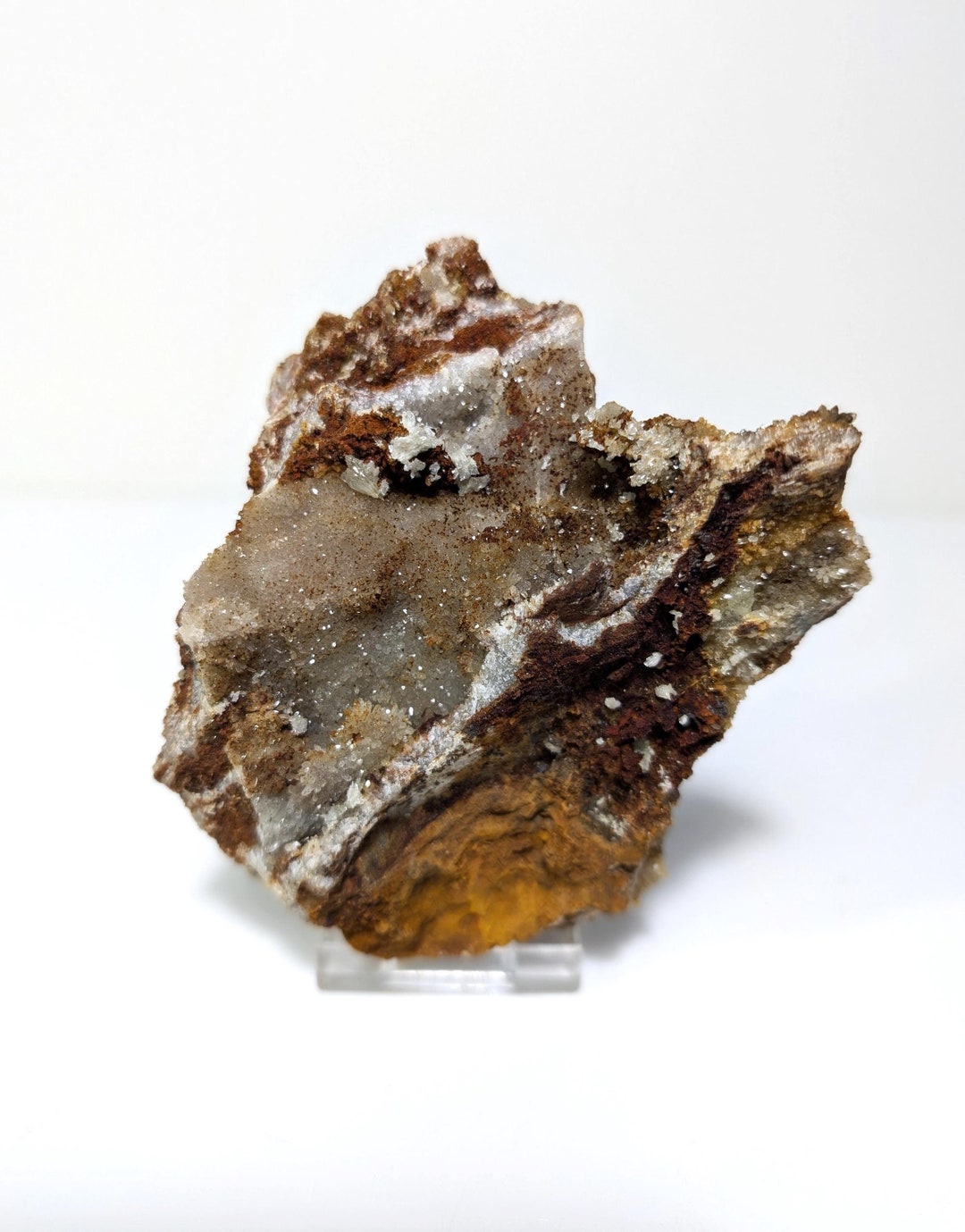 Adamite and Aragonite in Red Limonite Rocks ,greek Mineral,raw Gift ...
