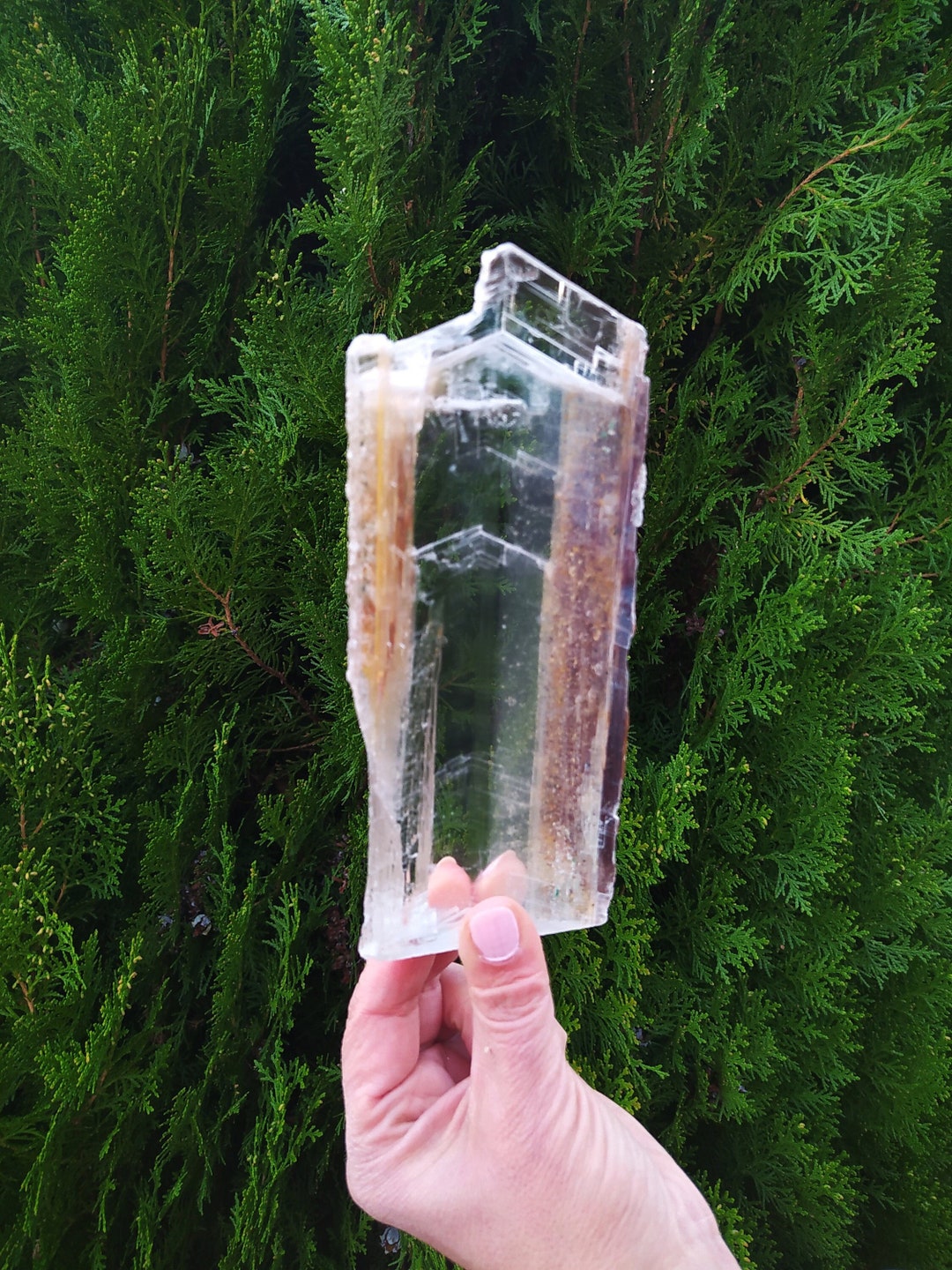 Selenite Crystal Greek Rare Mineral, Yellow Gifts, Raw Stones ,healing ...