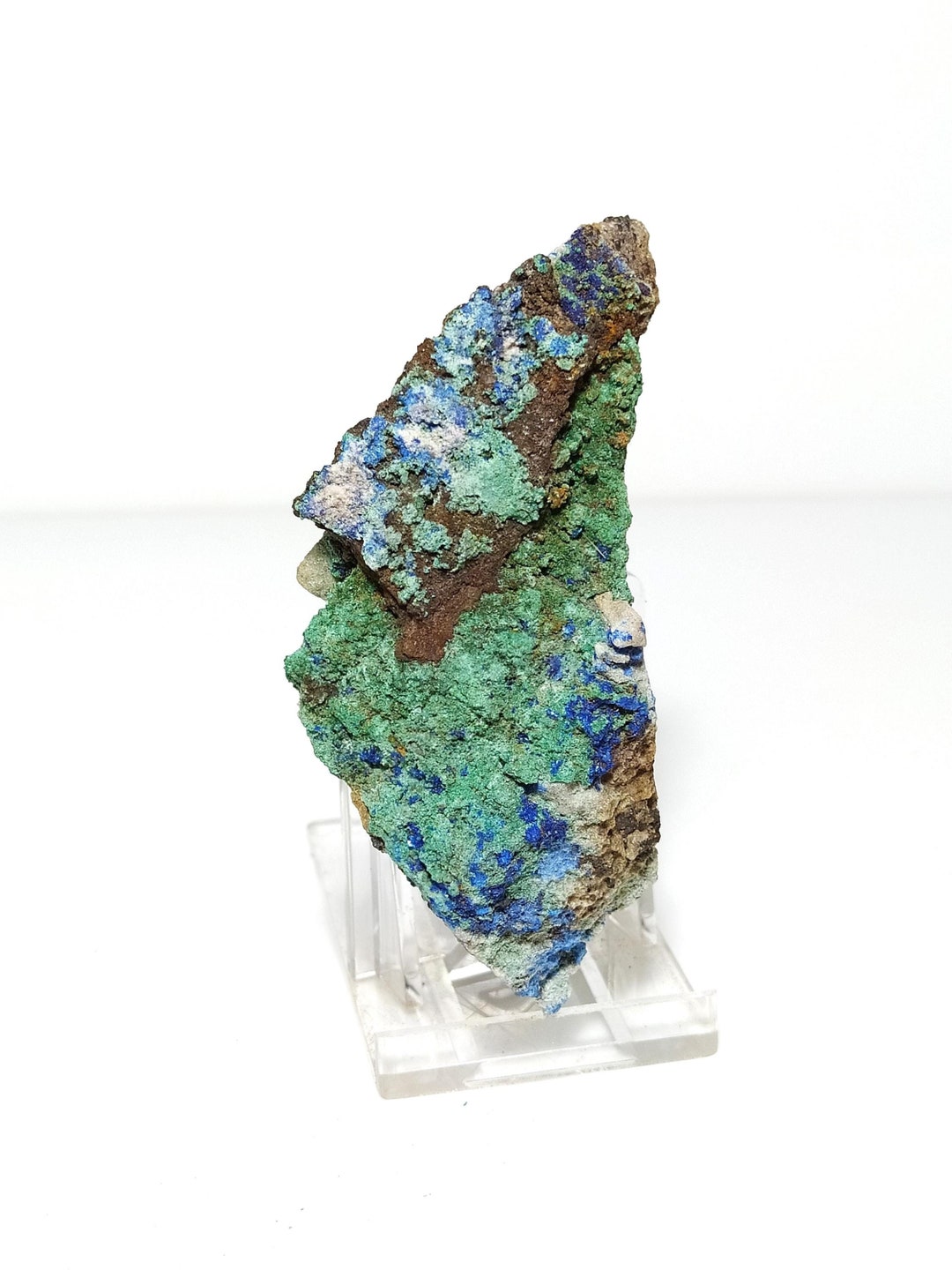 Azurite Μalachite in Goethite Rare Composition , Greek Rare Mineral ...