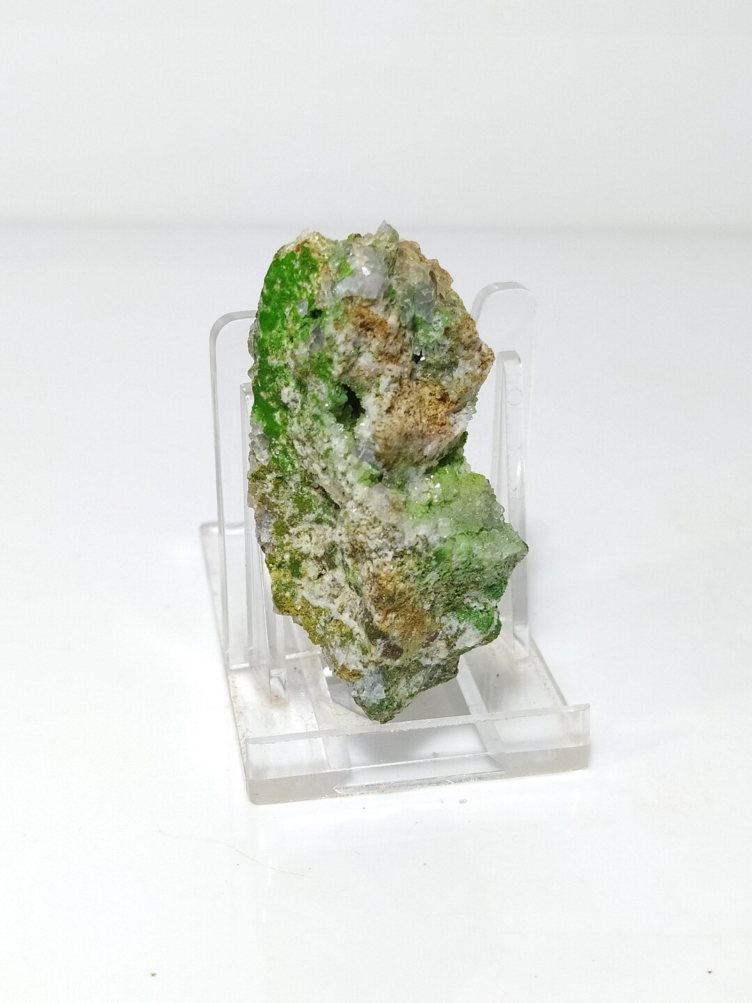 Conichalcite With Fluorite, Crystalline Specimen,high Grade, Rare ...