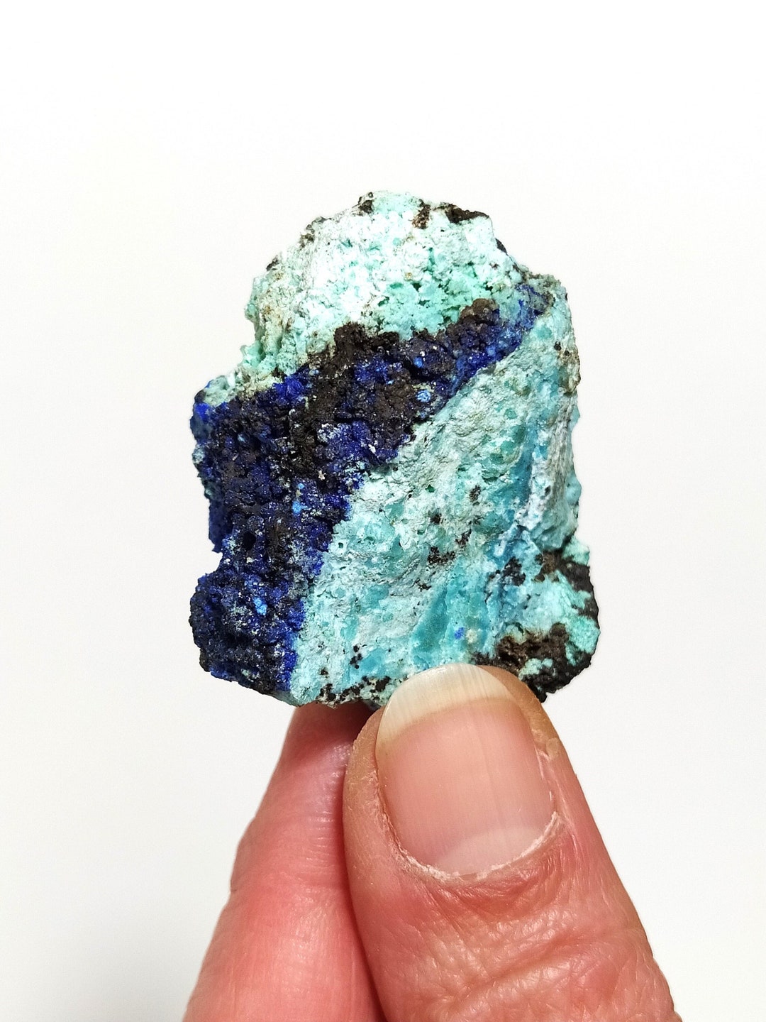 Sky Blue Gibbsite on Matrix, Greek Mineral, Blue Gift ,raw Stone ...