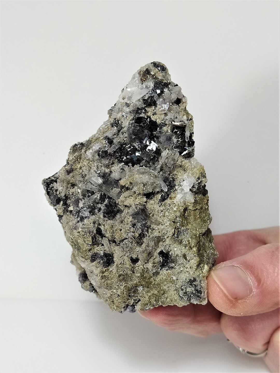 Quartz Fluorite Magnetite Mineral Specimen, Bolivia - Etsy
