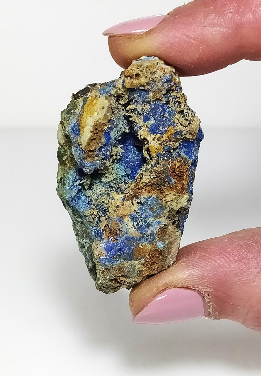 Greek Linarite A Rare Specimen, Greek Mineral, Raw Crystals, Linarite ...