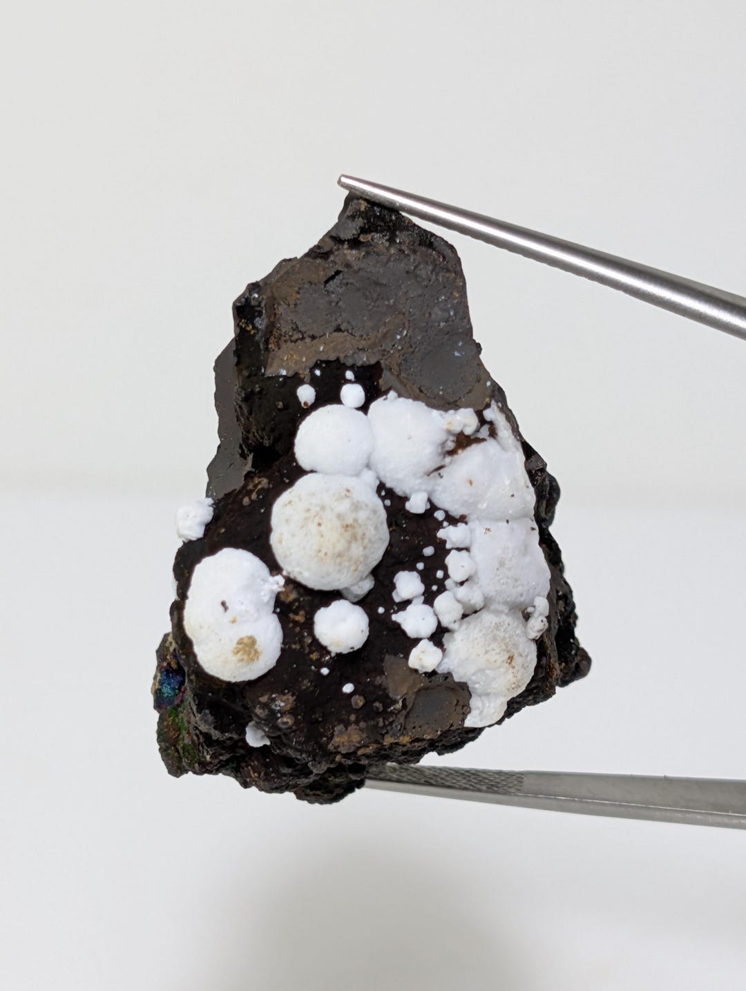 Amazing Specimen Iridescent Goethite With White Aragonite Balls ,greek ...