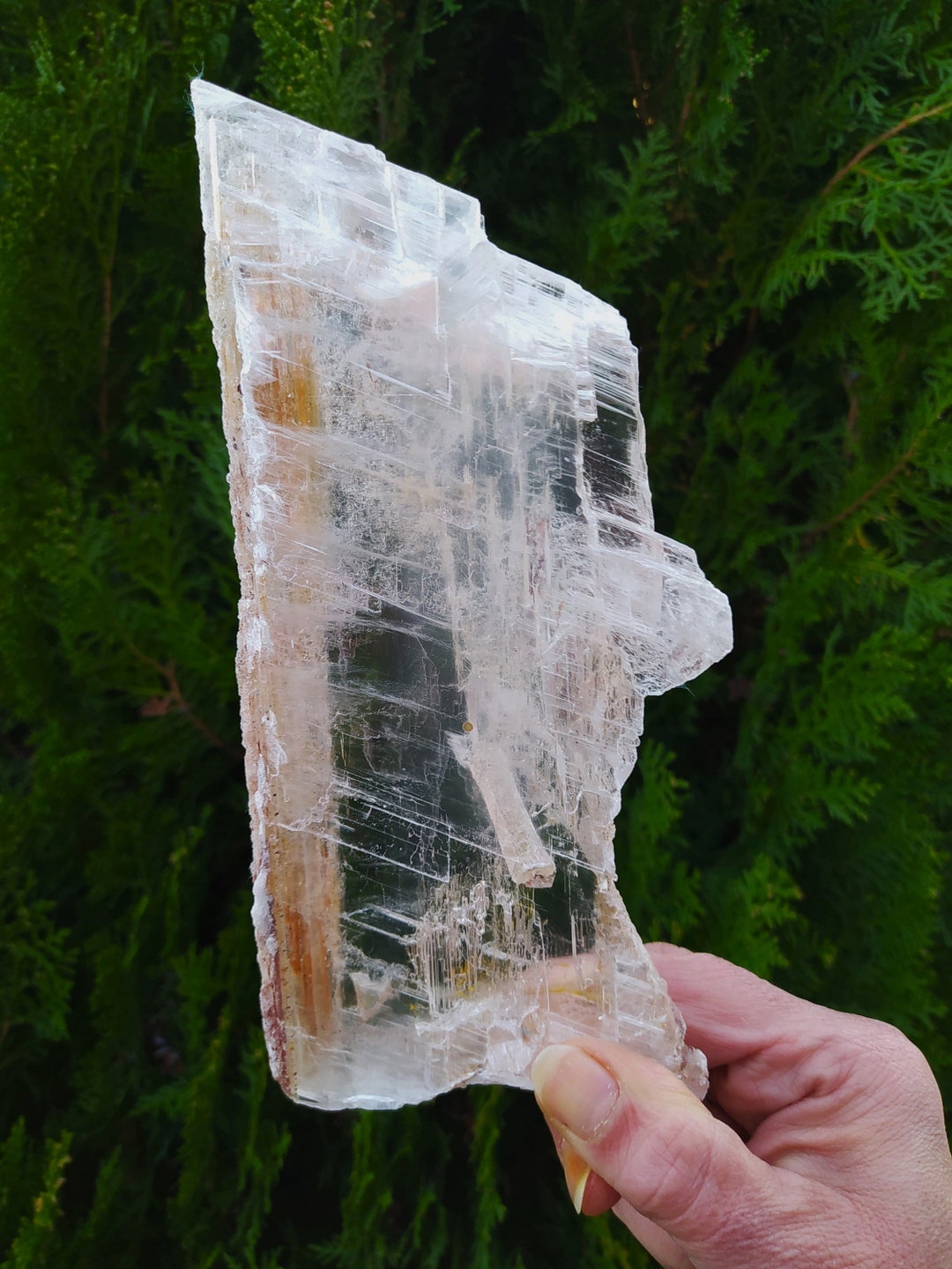 Selenite Crystal Greek Rare Mineral, Yellow Gifts, Raw Stones ,healing ...