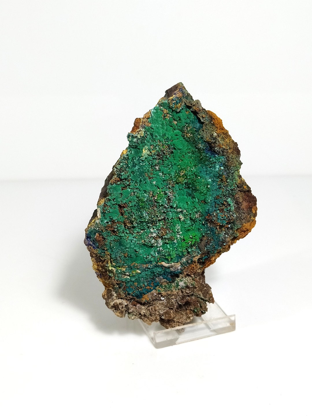 Malachite in Limonite, Raw Specimen, Greek Mineral,green Gifts, Natural ...