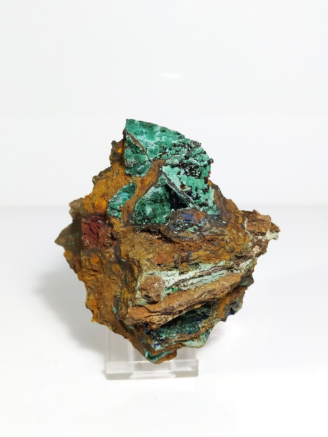 Malachite in Limonite, Raw Specimen, Greek Mineral,green Gifts, Natural ...