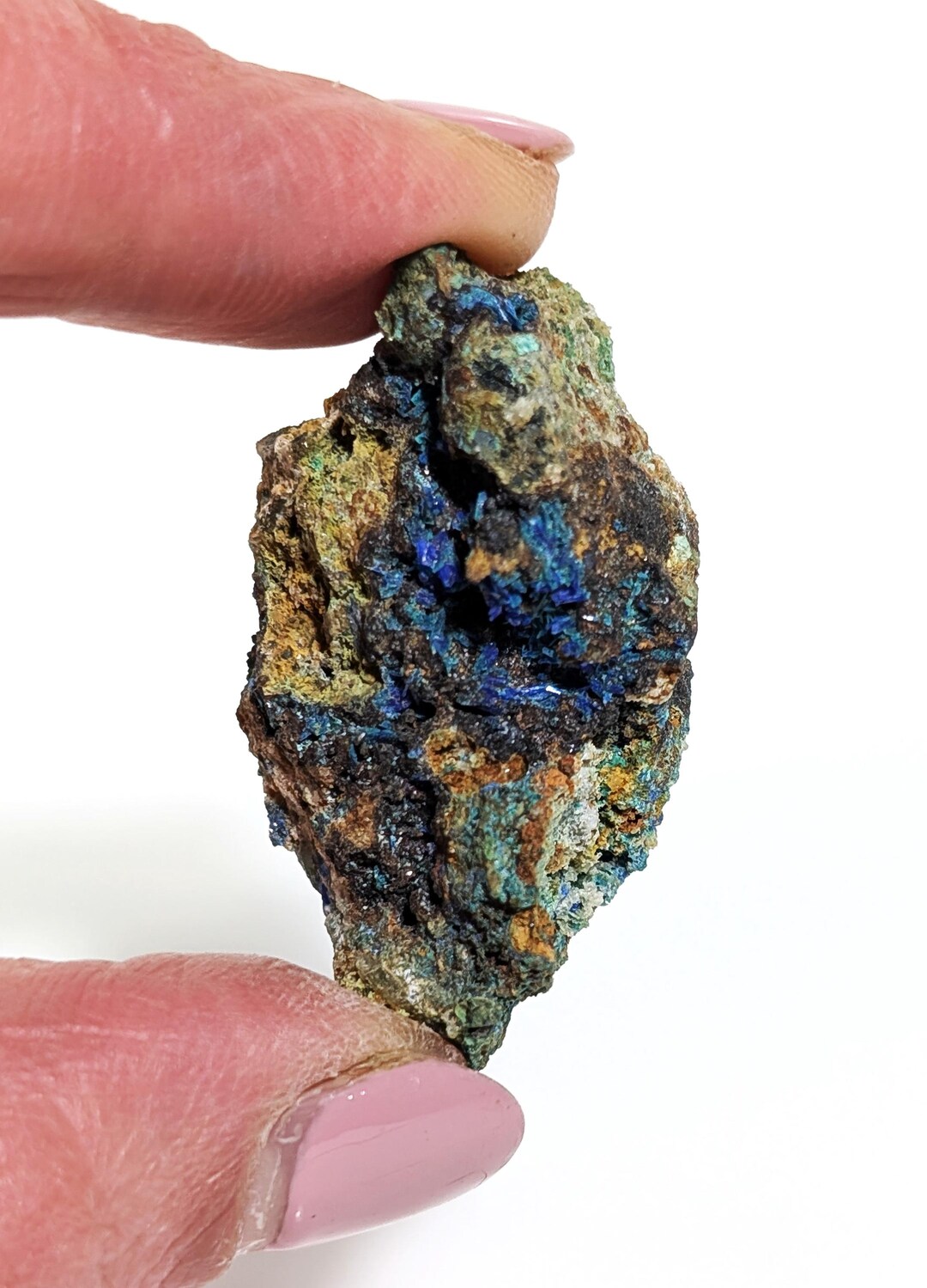 Greek Linarite A Rare Specimen, Greek Mineral, Raw Crystals, Linarite ...