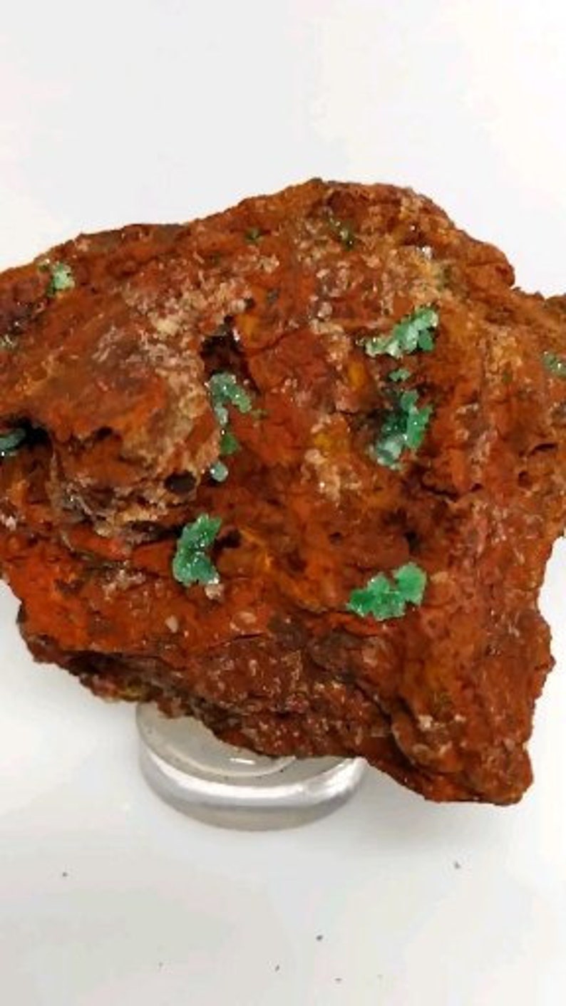 Bright Green Cuprian Adamite Crystals Greek Minerals Green - Etsy