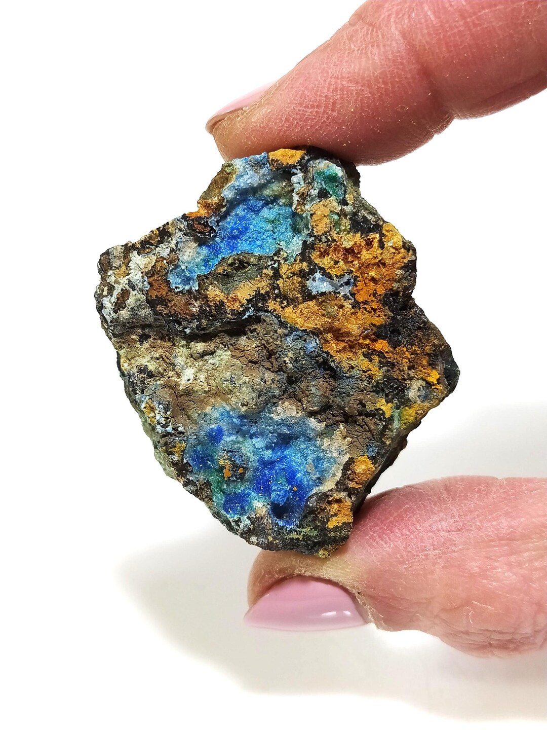 Greek Linarite A Rare Specimen, Greek Mineral, Raw Crystals, Linarite ...