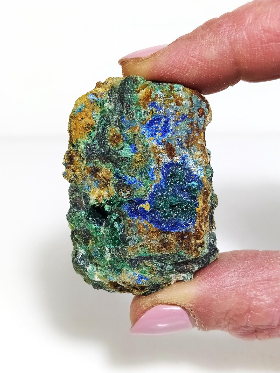 Greek Linarite A Rare Specimen, Greek Mineral, Raw Crystals, Linarite ...