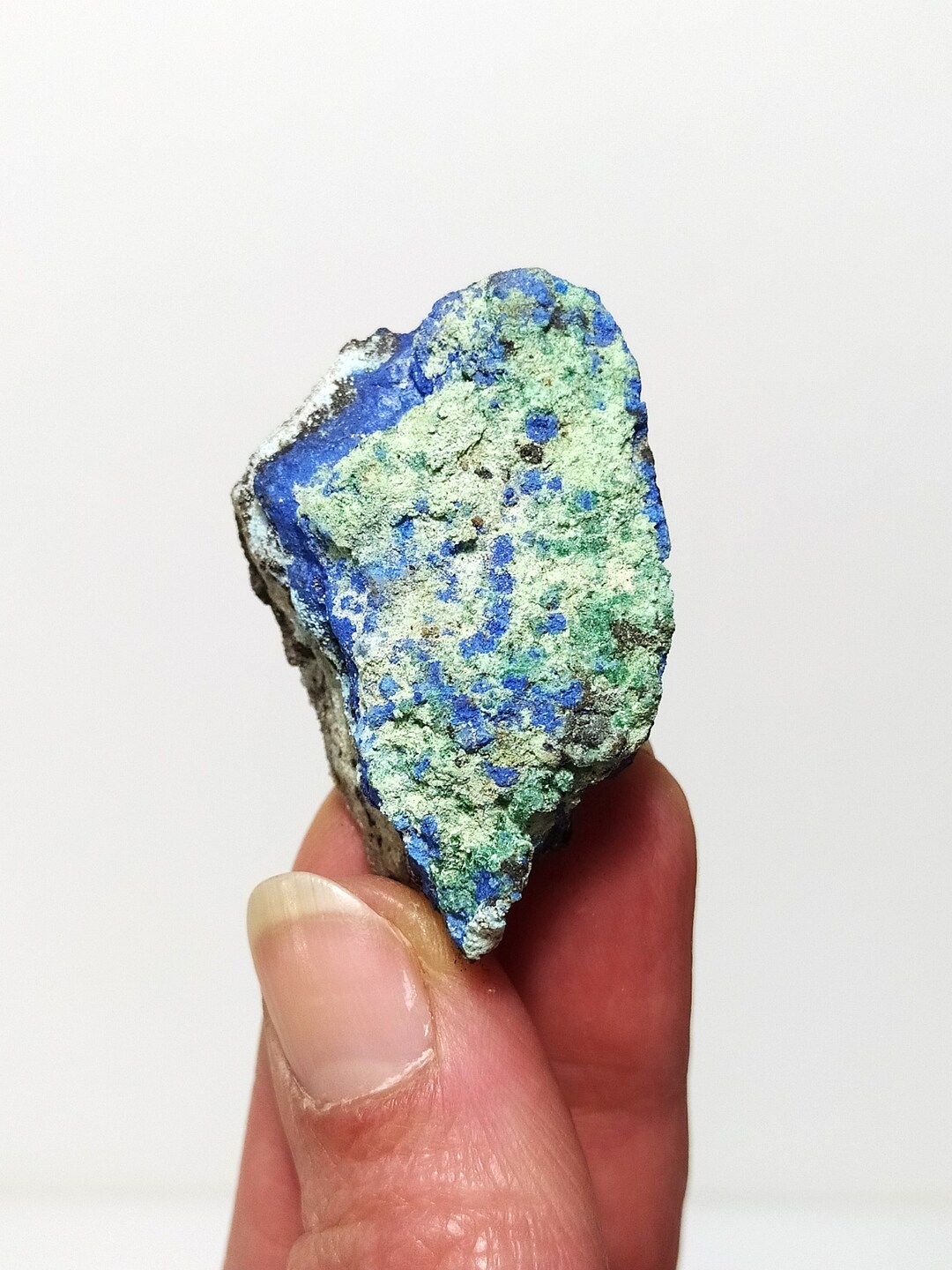 Sky Blue Gibbsite on Matrix, Greek Mineral, Blue Gift ,raw Stone ...