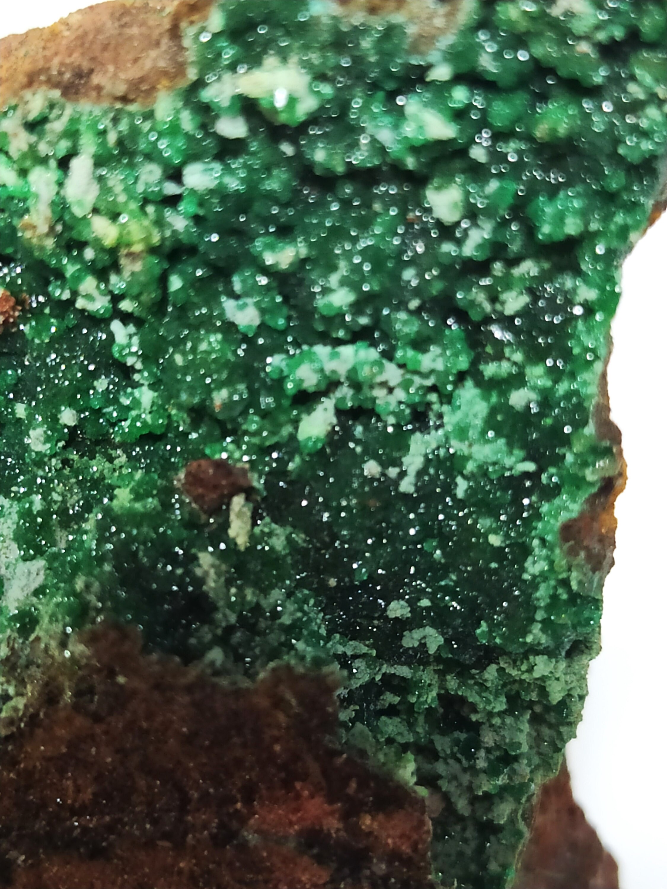 Cuprian Adamite to Limonitic Rocks, Greek Rare Mineral, Green Gifts ...