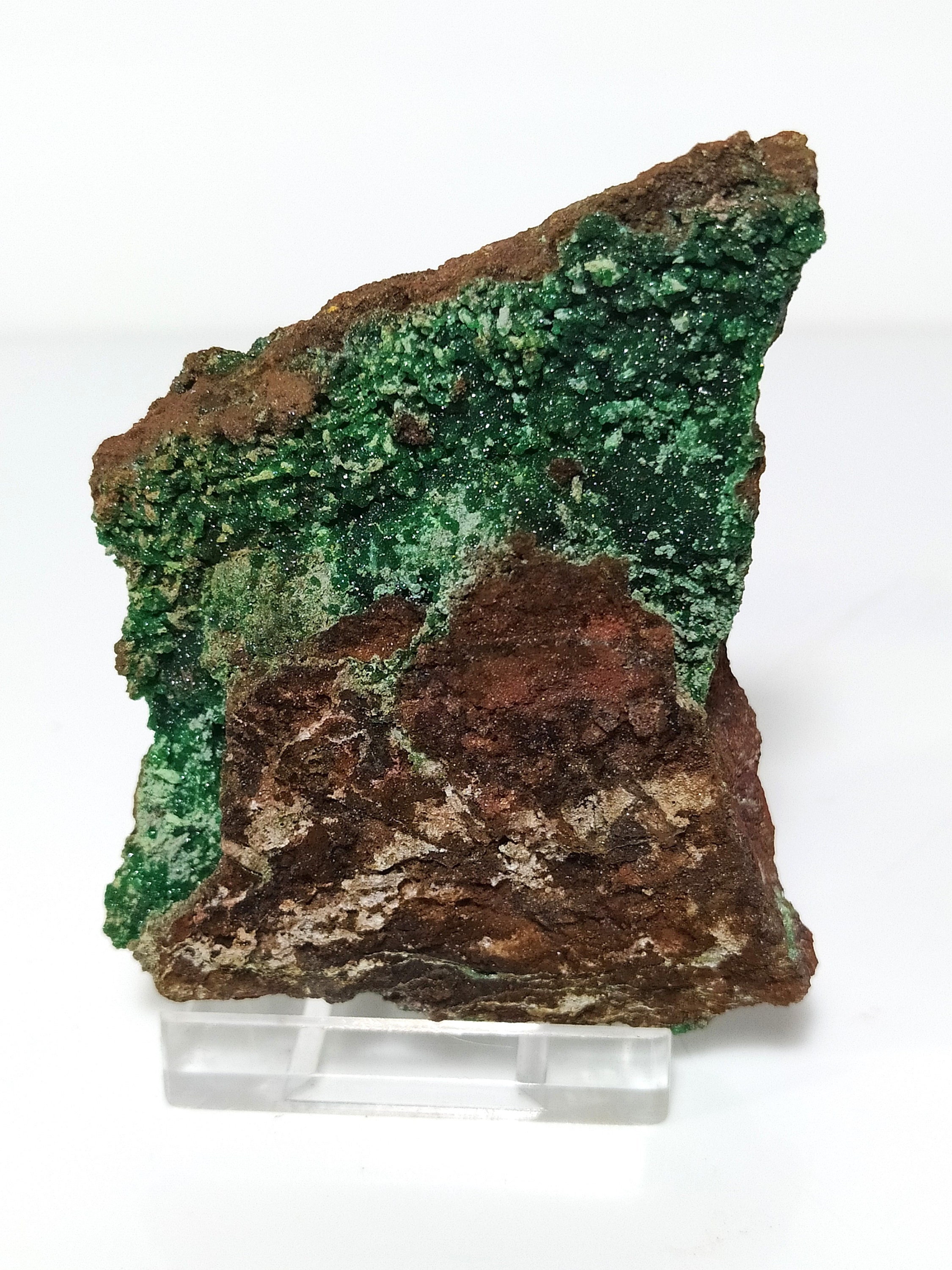 Cuprian Adamite to Limonitic Rocks, Greek Rare Mineral, Green Gifts ...