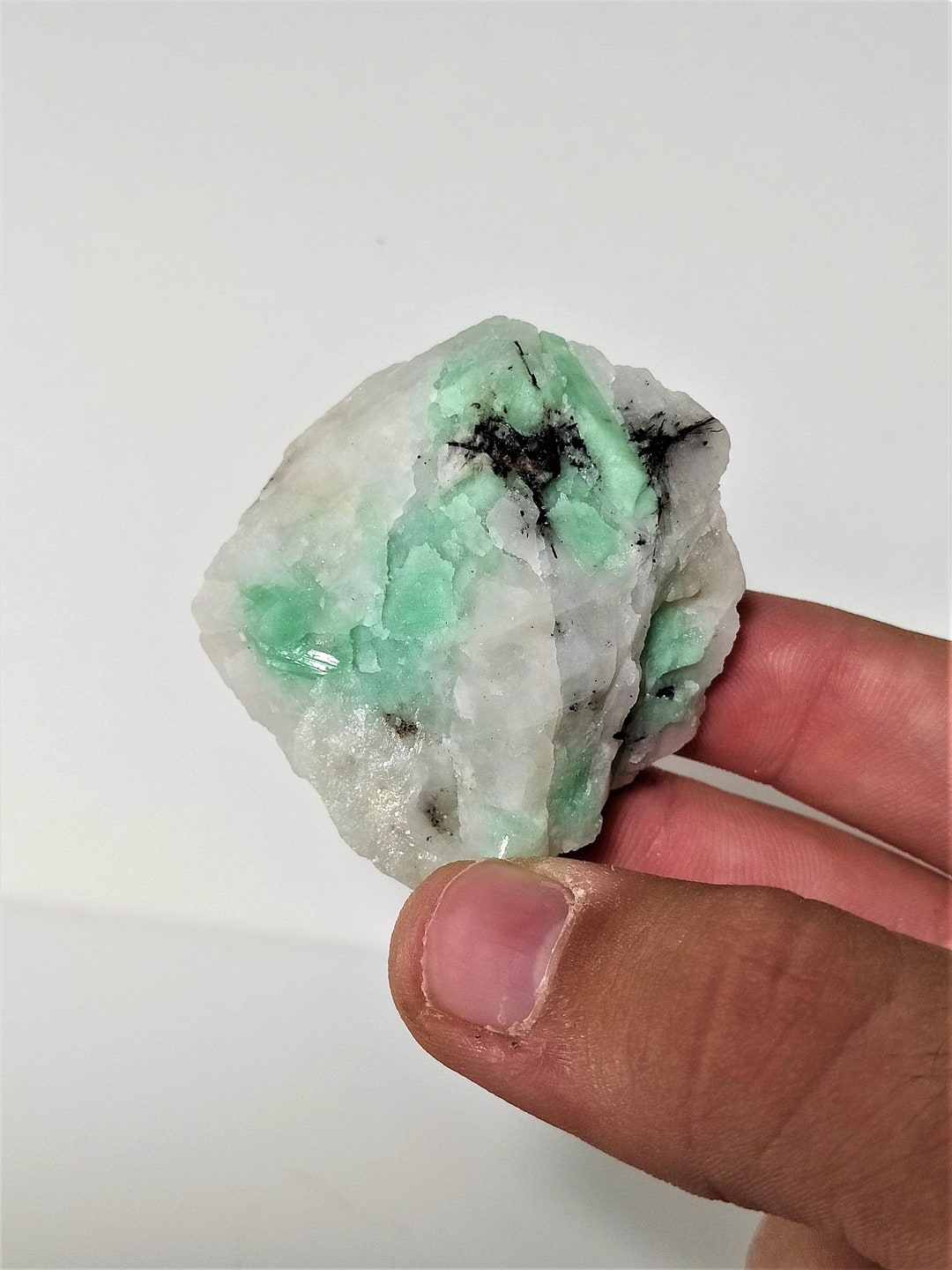 Emerald in Matrix Amazing Specimen of Green Crystals Greek Minerals - Etsy