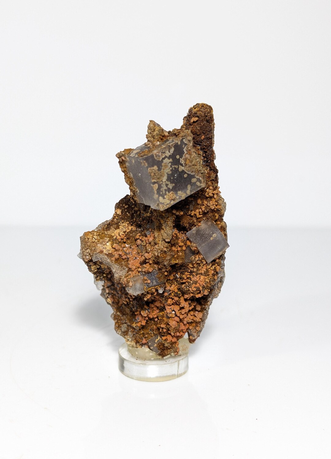 Purple Fluorite Specimen, Limonite Rocks, Greek Mineral - Etsy