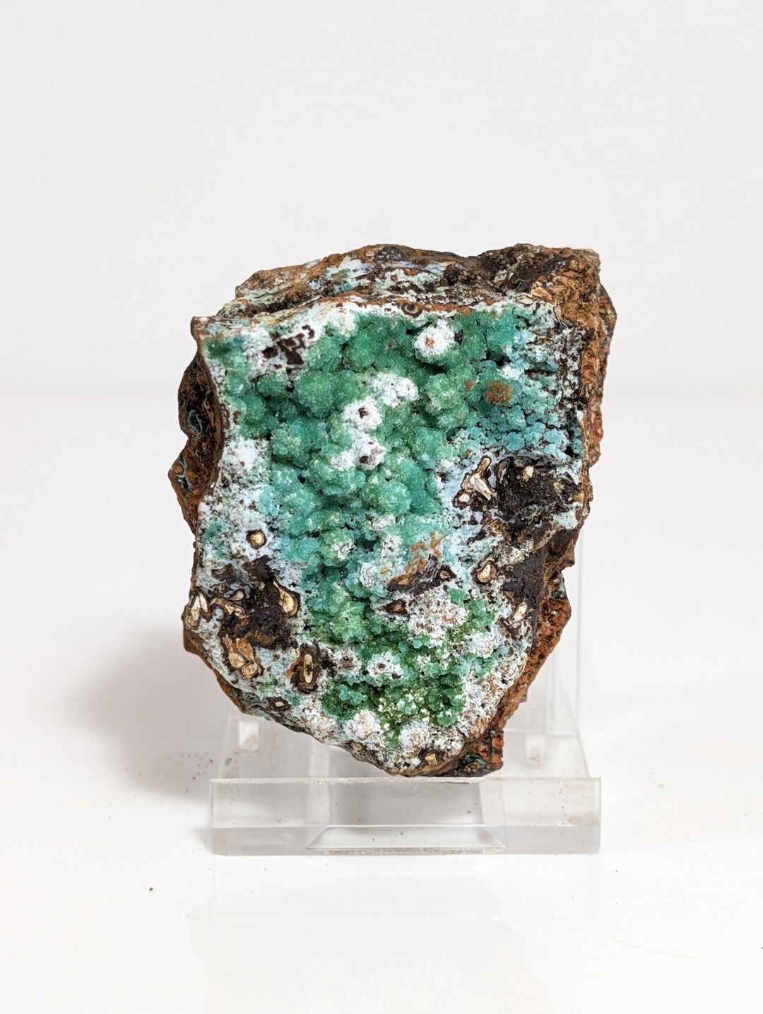 Adamite Green Blue Color, Amazing Specimen in Limonite Stone, Greek ...