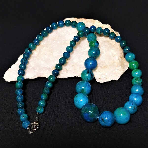 Azurite Necklace - Etsy