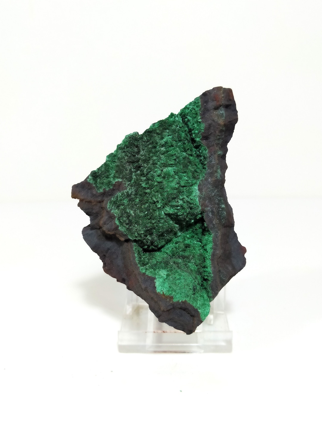Rare Specimen of Siderite Filled With Malachite Crystals, , Greek Rare ...