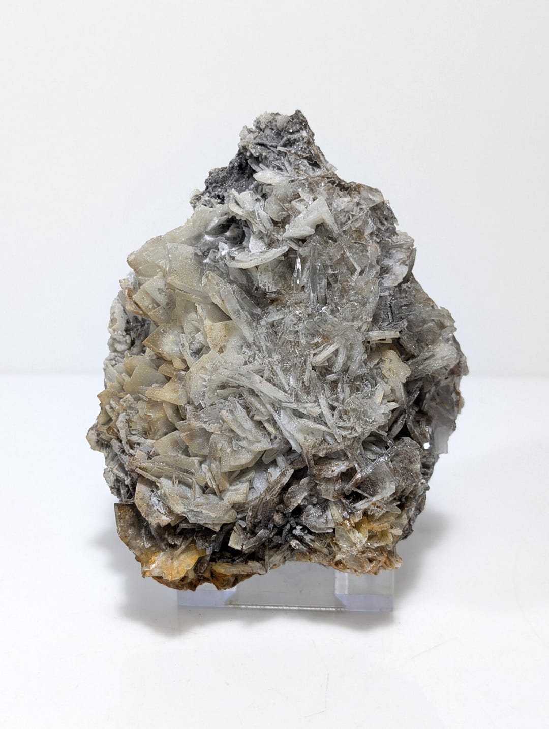 Sparkling Barite Crystals on Limonite, Greek Mineral Specimen. - Etsy
