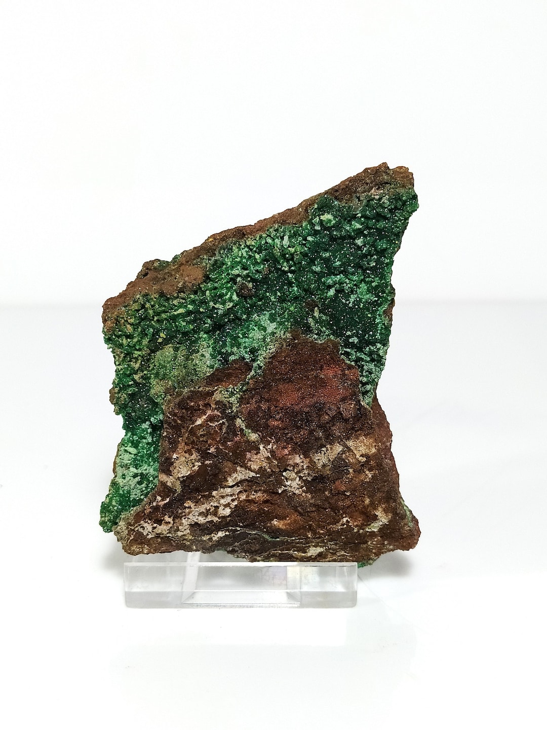 Cuprian Adamite to Limonitic Rocks, Greek Rare Mineral, Green Gifts ...