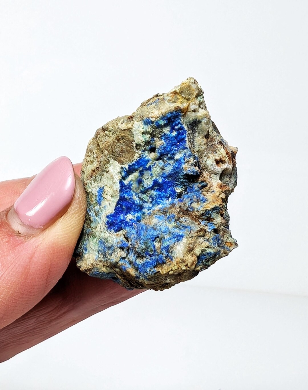 Greek Linarite A Rare Specimen, Greek Mineral, Raw Crystals, Linarite ...