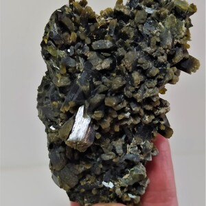 Epidote Crystals From Kimmeria Skarn Xanthi Greece ,greek Mineral ...