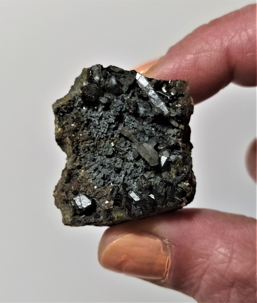 Epidote Crystals From Kimmeria Skarn Xanthi Greece,greek Mineral ...