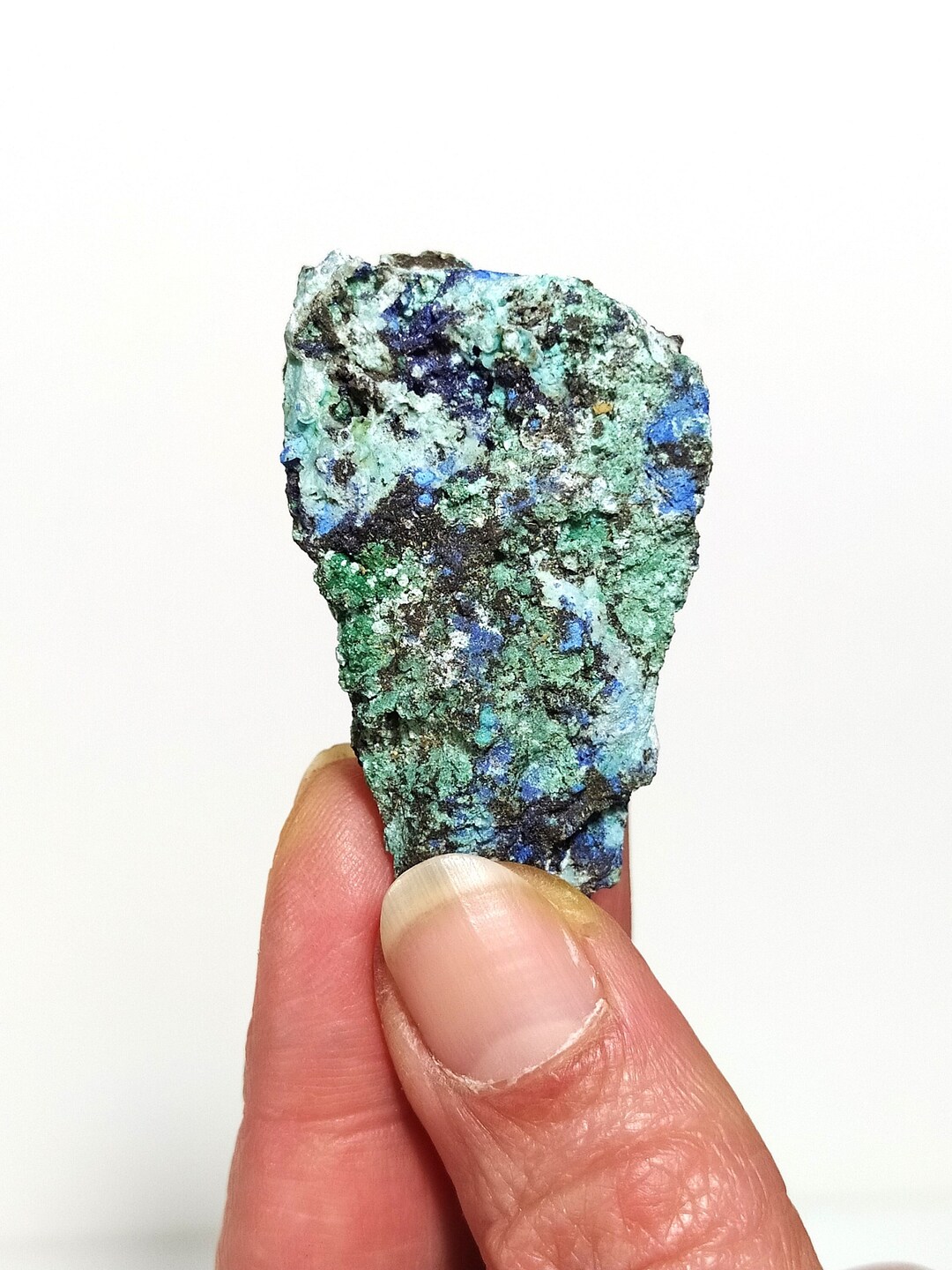 Sky Blue Gibbsite on Matrix, Greek Mineral, Blue Gift ,raw Stone ...
