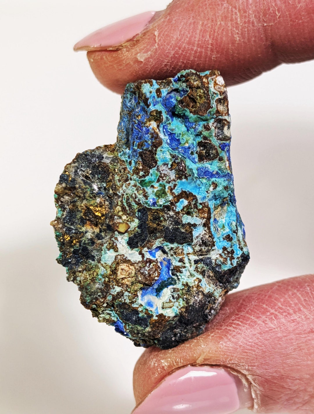 Greek Linarite A Rare Specimen, Greek Mineral, Raw Crystals, Linarite ...