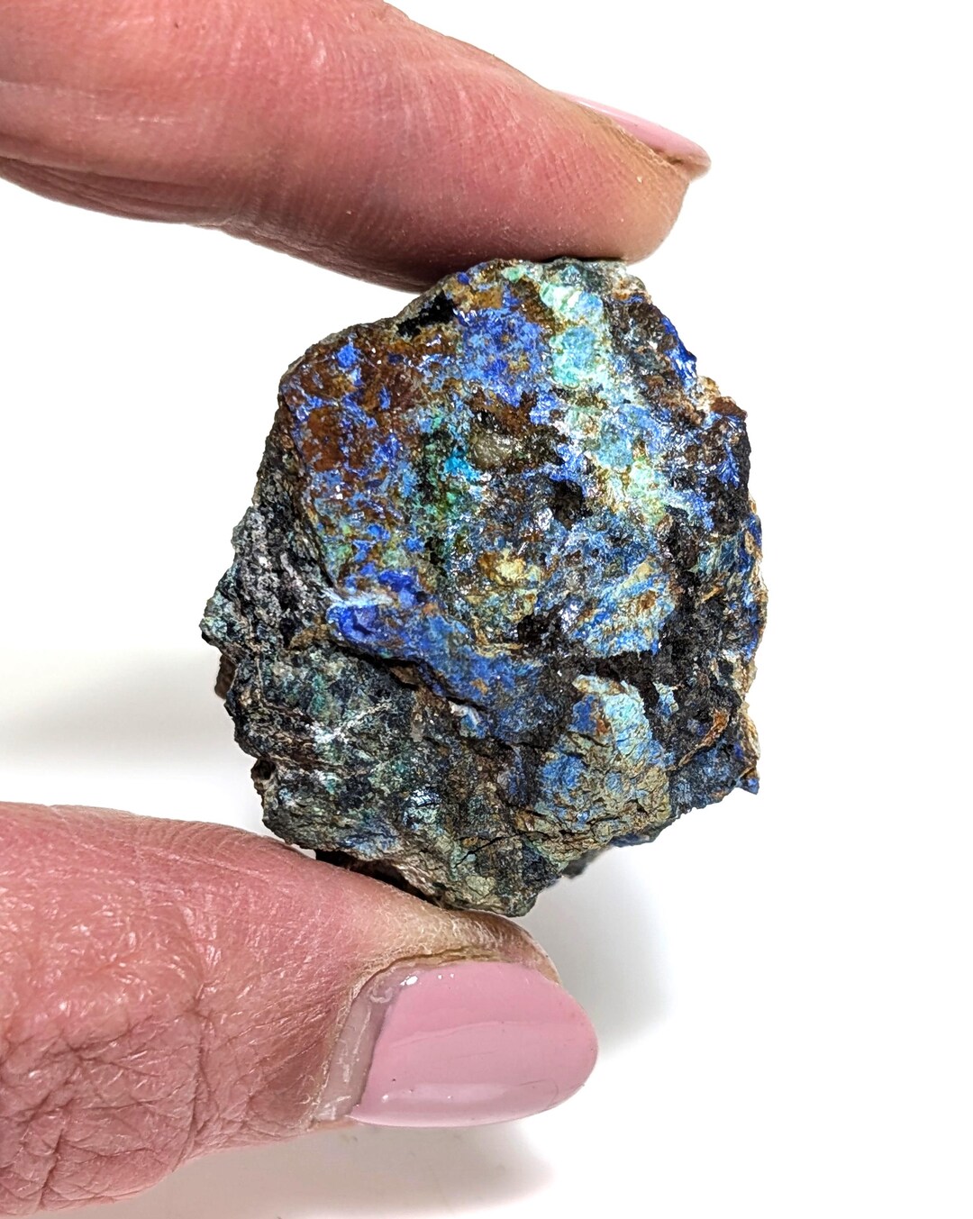 Greek Linarite A Rare Specimen, Greek Mineral, Raw Crystals, Linarite ...