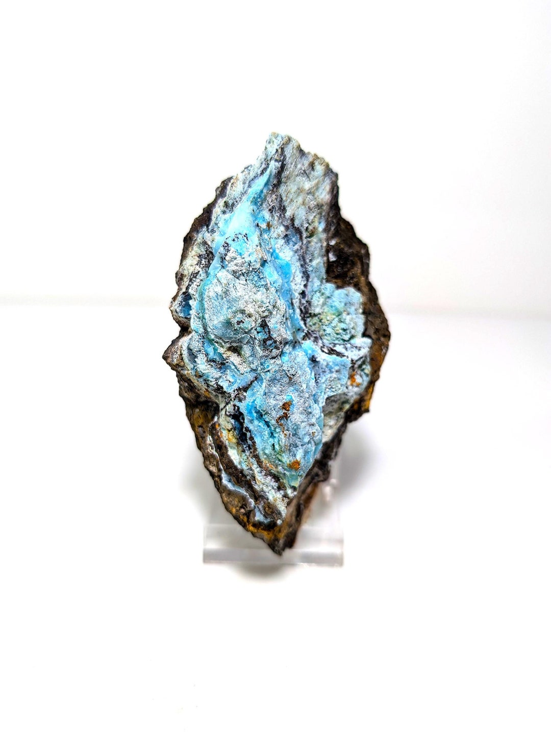Gibbsite and Blue Allophane, Greek Mineral, Blue Gift ,raw Stone ...