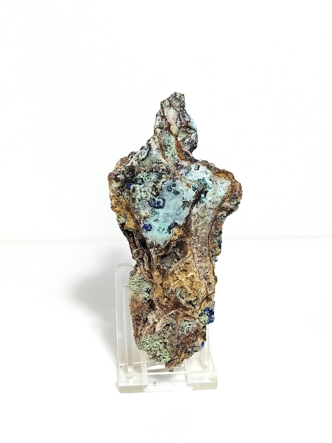 Sky Blue Gibbsite on Matrix, Greek Mineral, Blue Gift ,raw Stone ...