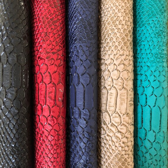 LIZARD PVC Leatherette Faux Leather Vinyl Available in - Etsy