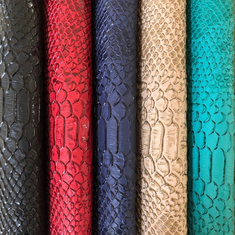 LIZARD PVC Leatherette Faux Leather Vinyl Available in - Etsy
