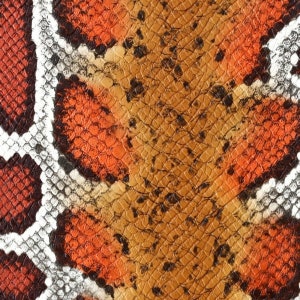 PYTHON Animal Print Leatherette Faux Leather Vinyl - Etsy UK