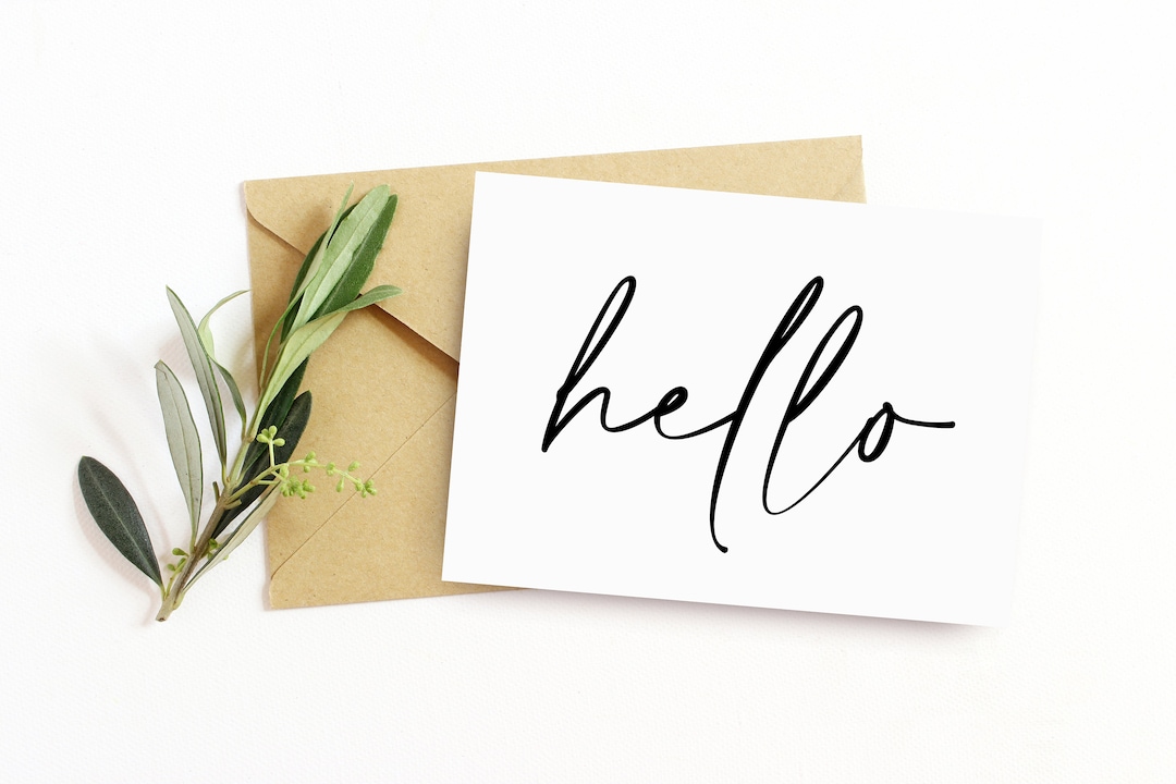 Note Card Card Note Hello Card Just to Say Card Cards Notes Blank Card ...