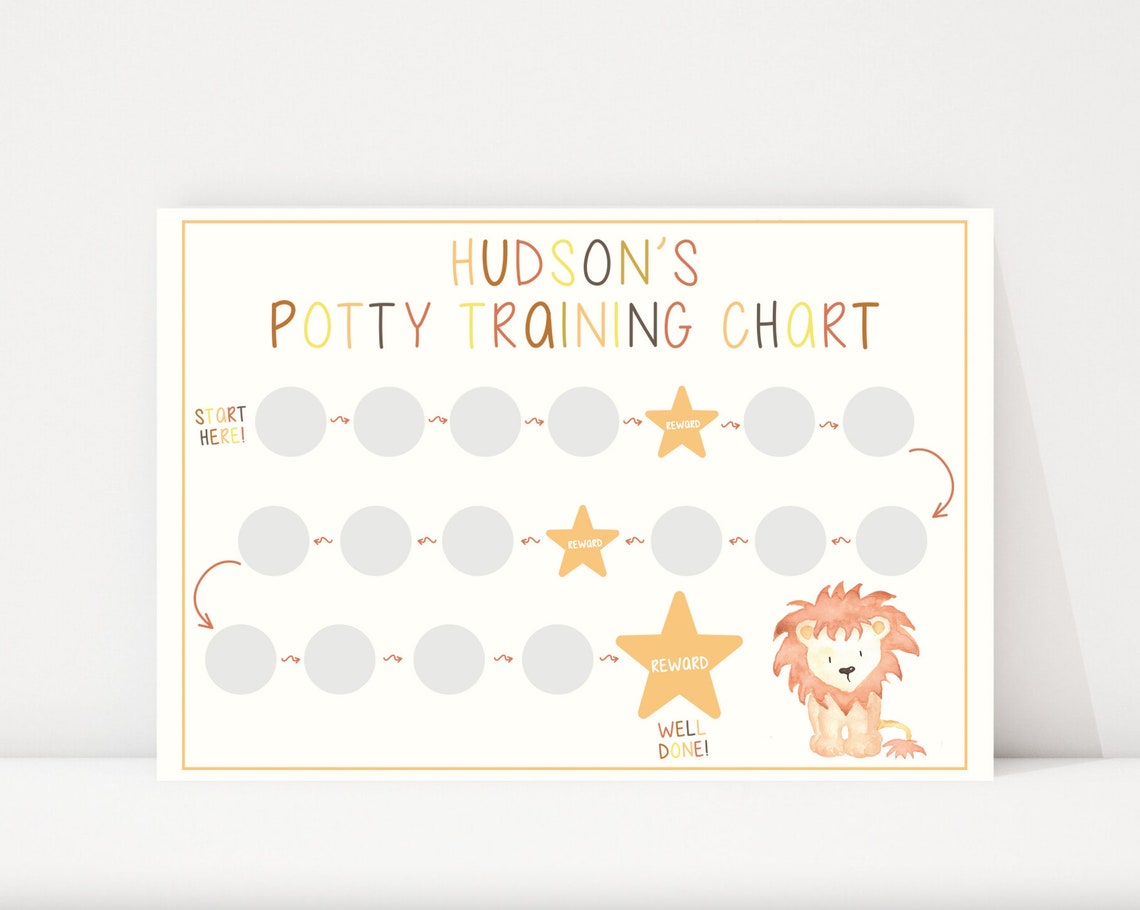 Toilet Training Chart Toilet Training Potty Training - Etsy UK