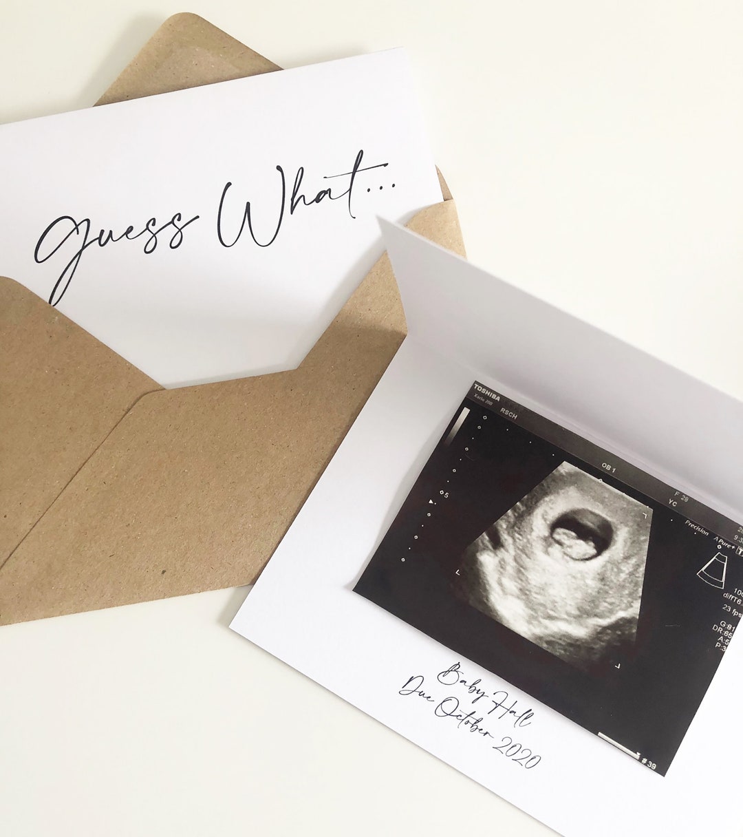 Guess What | Baby Announcement | Gender Reveal | New Baby Card | New ...