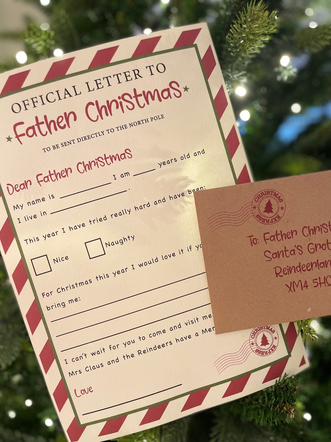 Official Father Christmas Letter | Official Santa Letter | Santa Letter ...