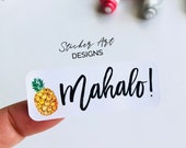 37 Pineapple MAHALO Stickers Happy Mail Stickers Pineapple | Etsy