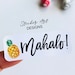 37 Pineapple MAHALO Stickers, Happy Mail Stickers, Pineapple, Packaging ...