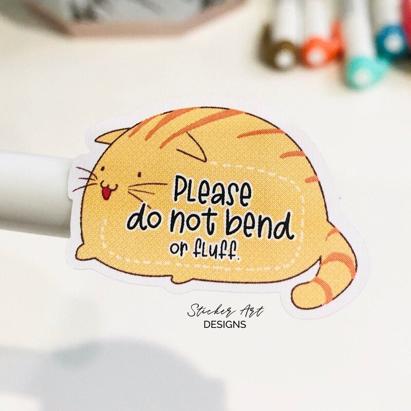 Please Do Not Bend Sticker - Etsy