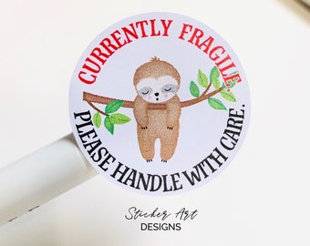 42 Fragile Packaging Stickers Happy Mail Labels Small - Etsy